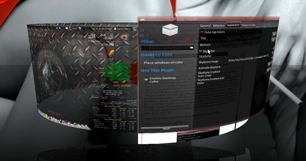 Mengaktifkan Efek Desktop Cube pada Compiz di Ubuntu 12.04 ~ Hints and ...