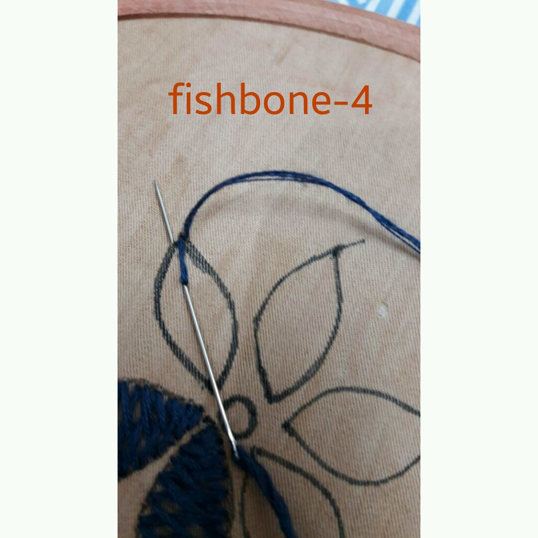 SMB HUNAR: Hand Embroidery-Fish-bone Stitch