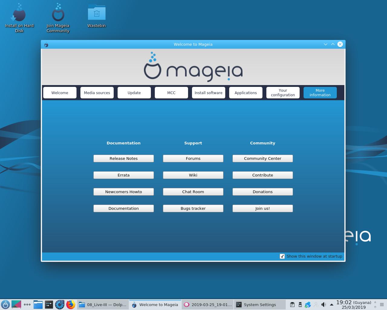 Byteria: Mageia 7 (beta2) - Instalação e configuração