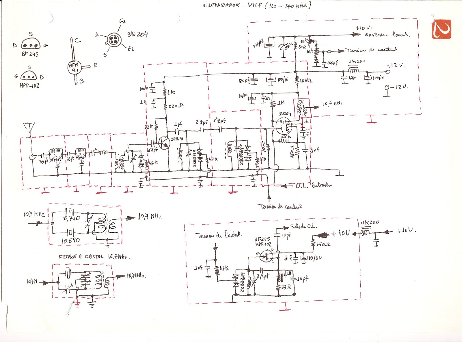 EA4-Alta Frecuencia Modulada: Receptor VHF a varicap
