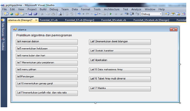 aku dan cerita ku: MEMBUAT MENU UTAMA