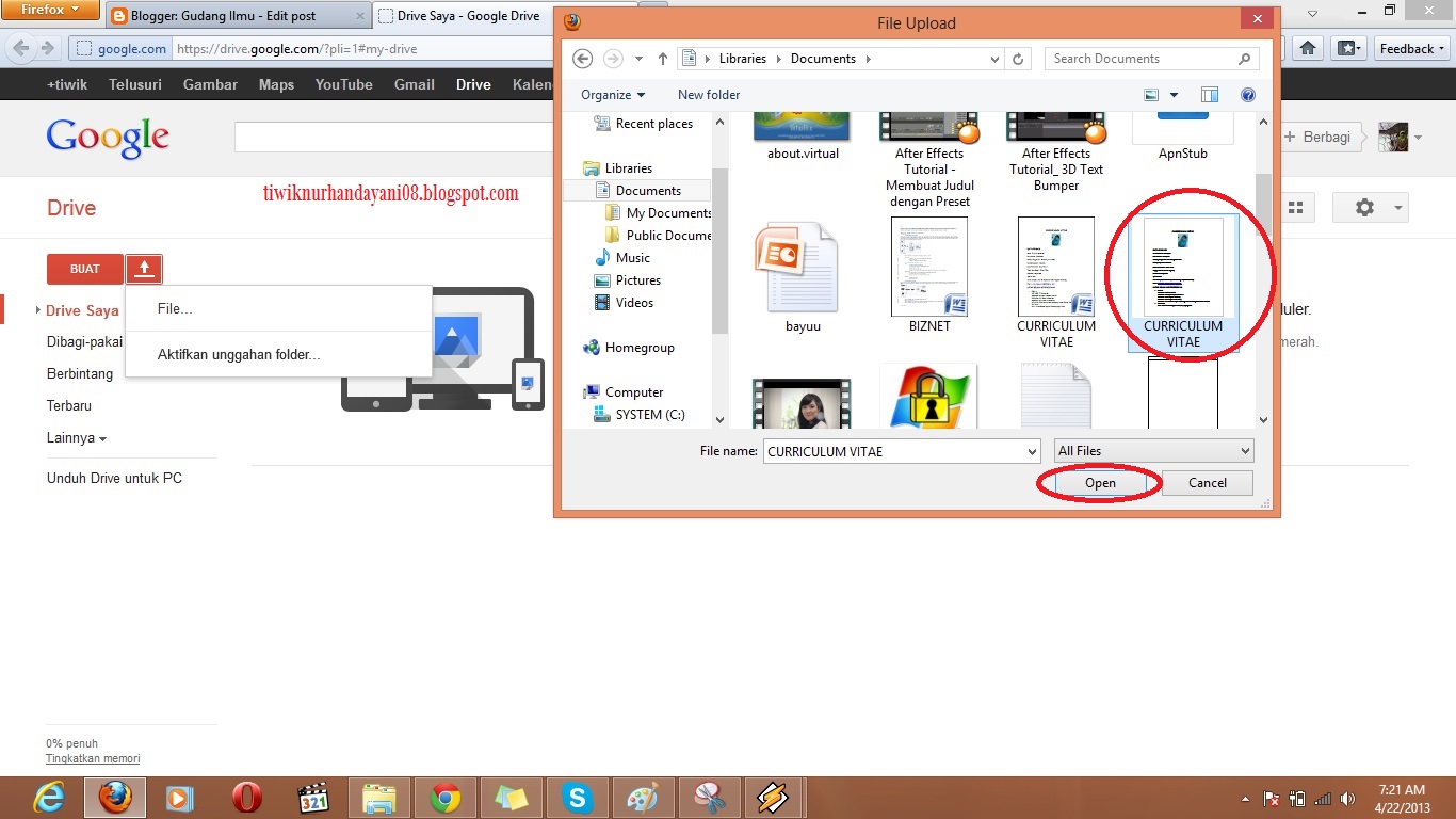 Cara Upload Artikel di Google Docs | Indovisual Blog