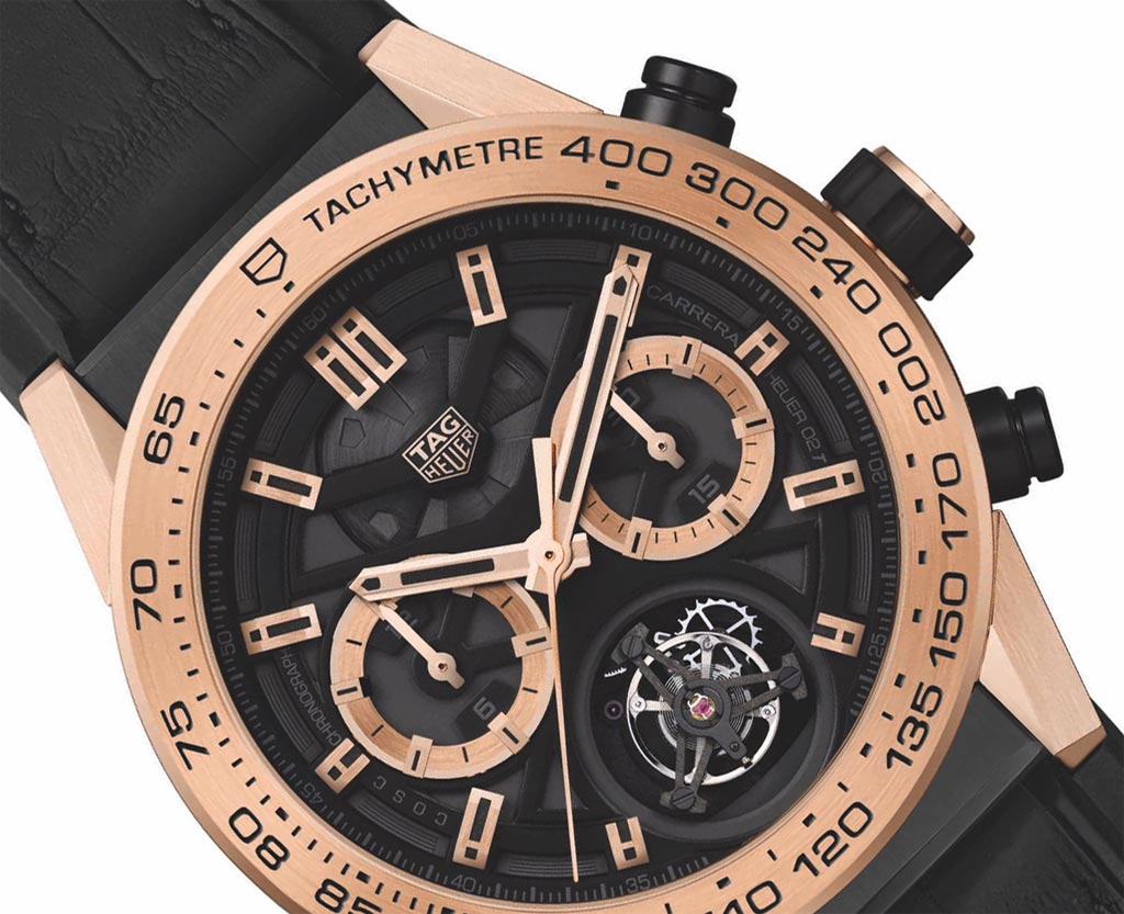 Tag Heuer - Carrera Heuer-02T Tourbillon rose gold models | Time and ...
