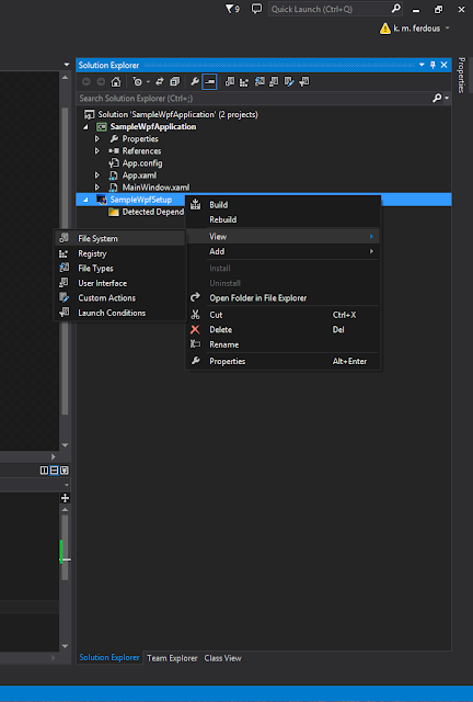 How to Build WPF project with Setup file (Installer Project)