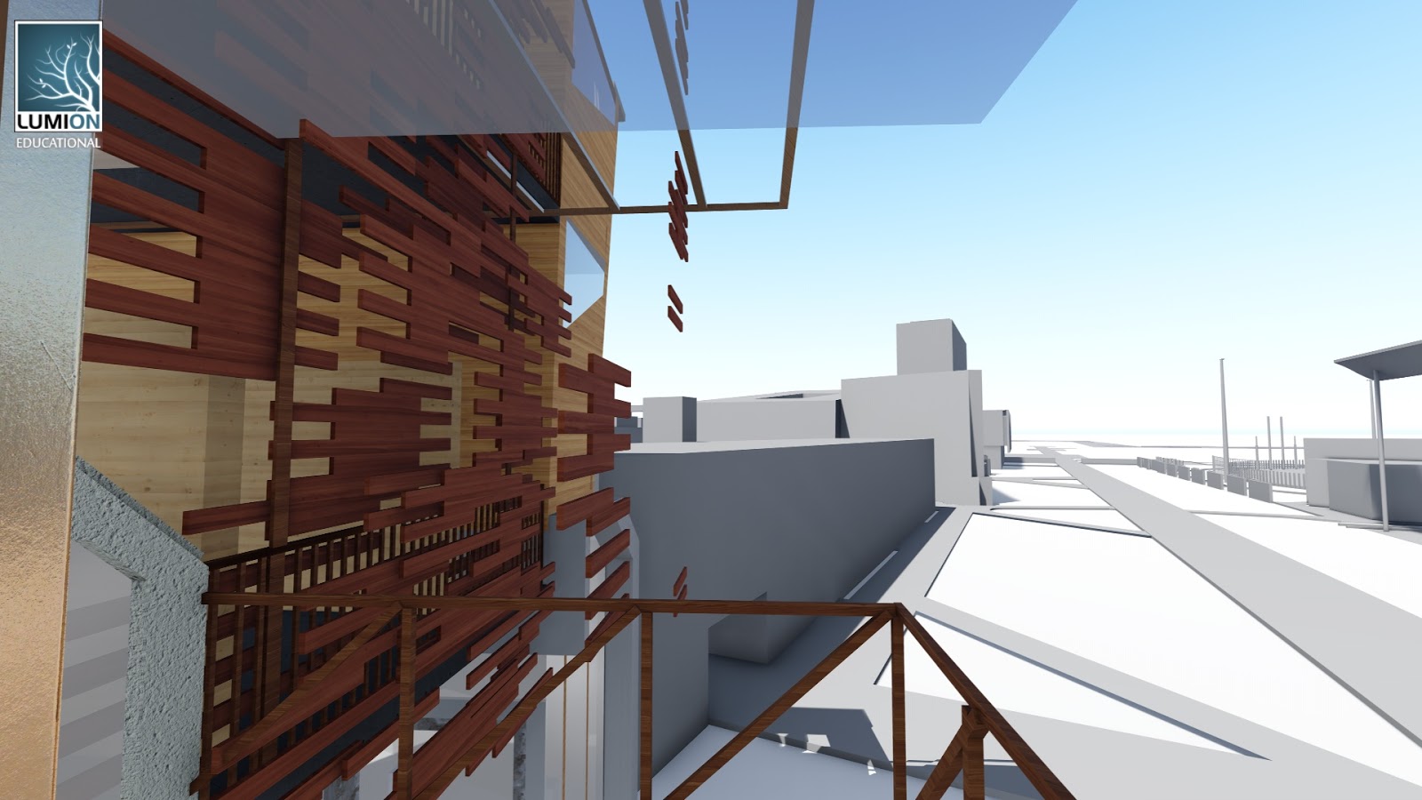 Developed model in Lumion environment (screen shots) | Vitality