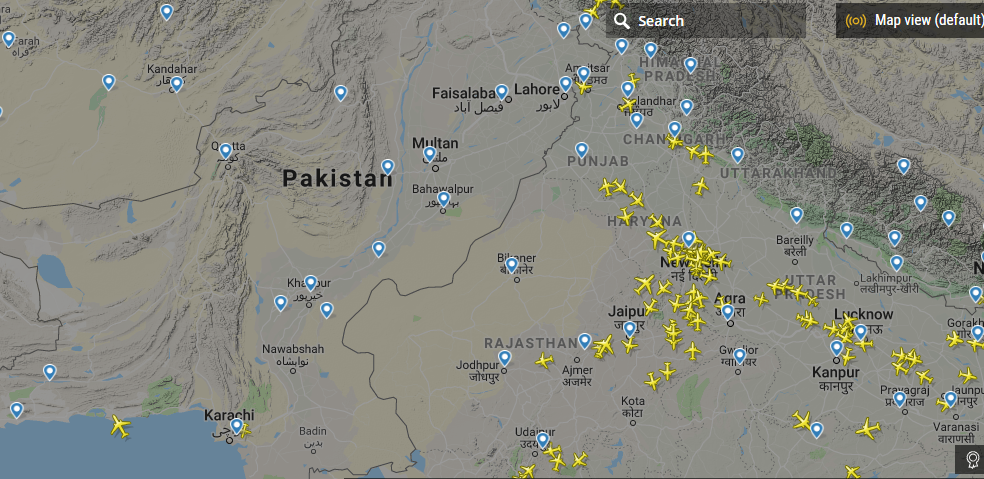 VFMDirect.in: No commercial flights in Pakistan airspace but business ...