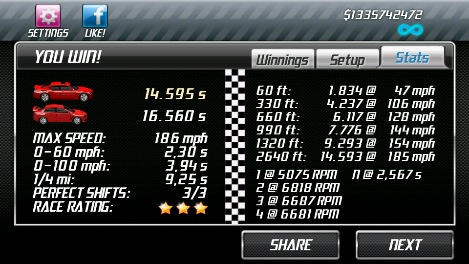 Drag Racing Tune Car V.1.5: Drag Racing tune car Dodge Charger SRT8(v.1.5)