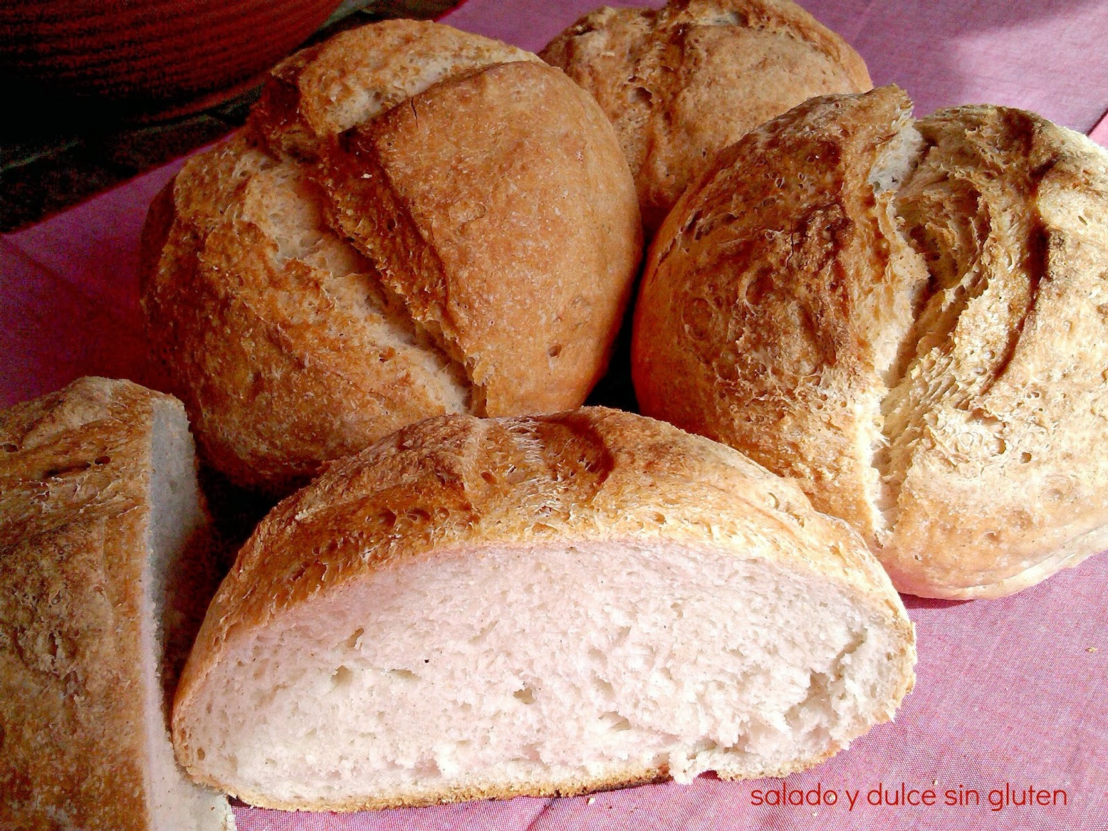 Salado y dulce sin gluten: Pan redondo II