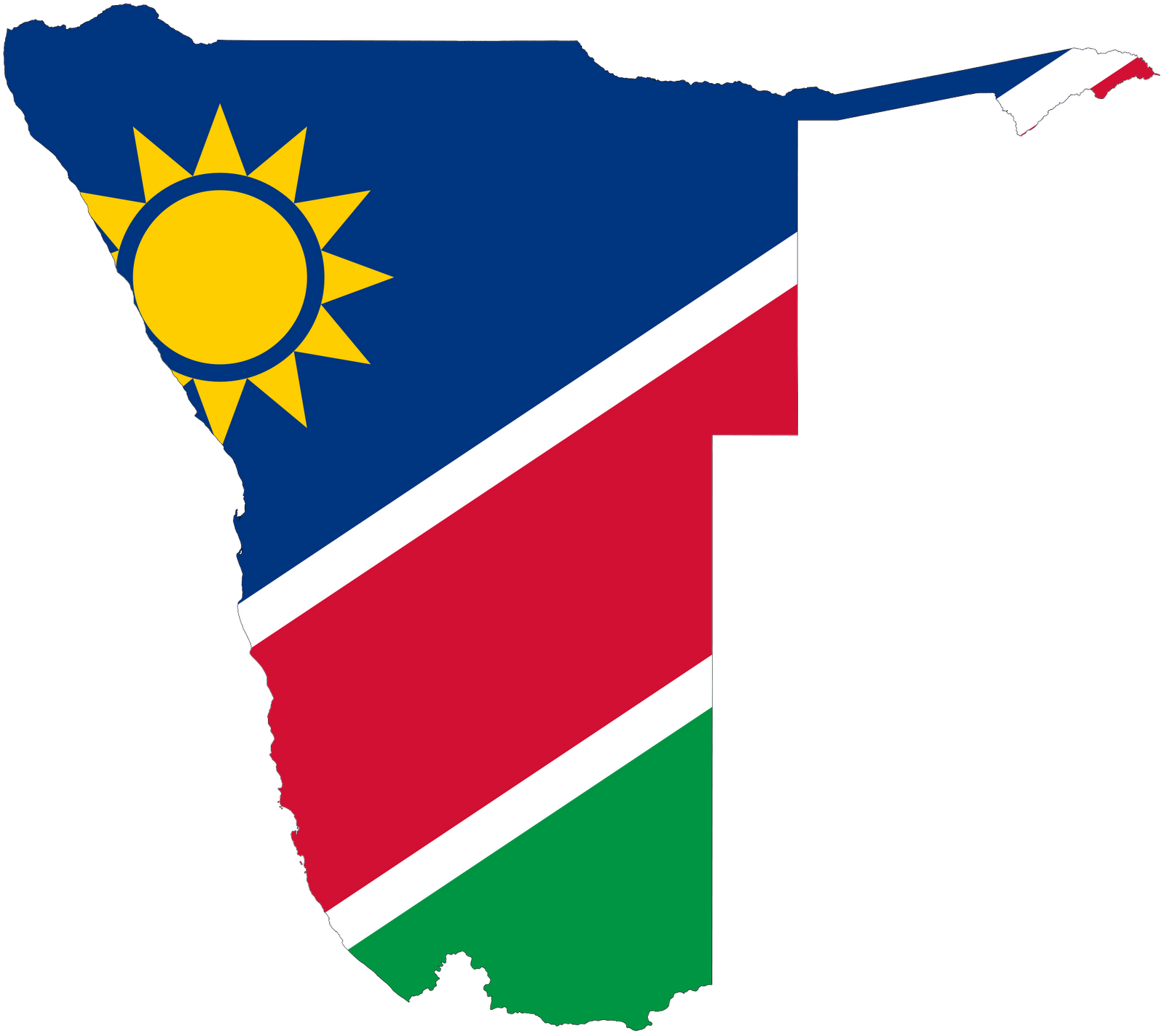 Country Flag Meaning: Namibia Flag Pictures