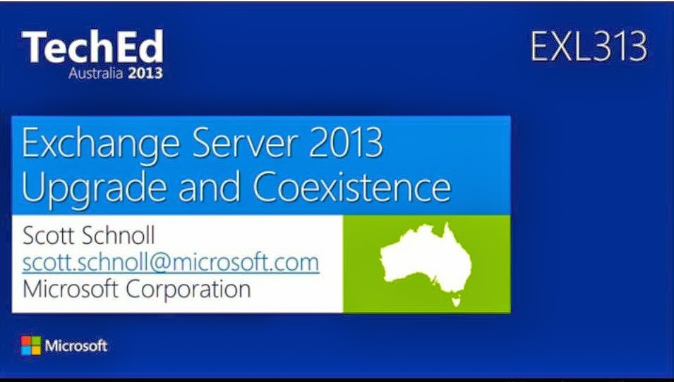 Exchange Anywhere: Exchange Server 2013 Upgrade and Coexistence Exchange Anywhere: Exchange Server 2013 Upgrade and Coexistence