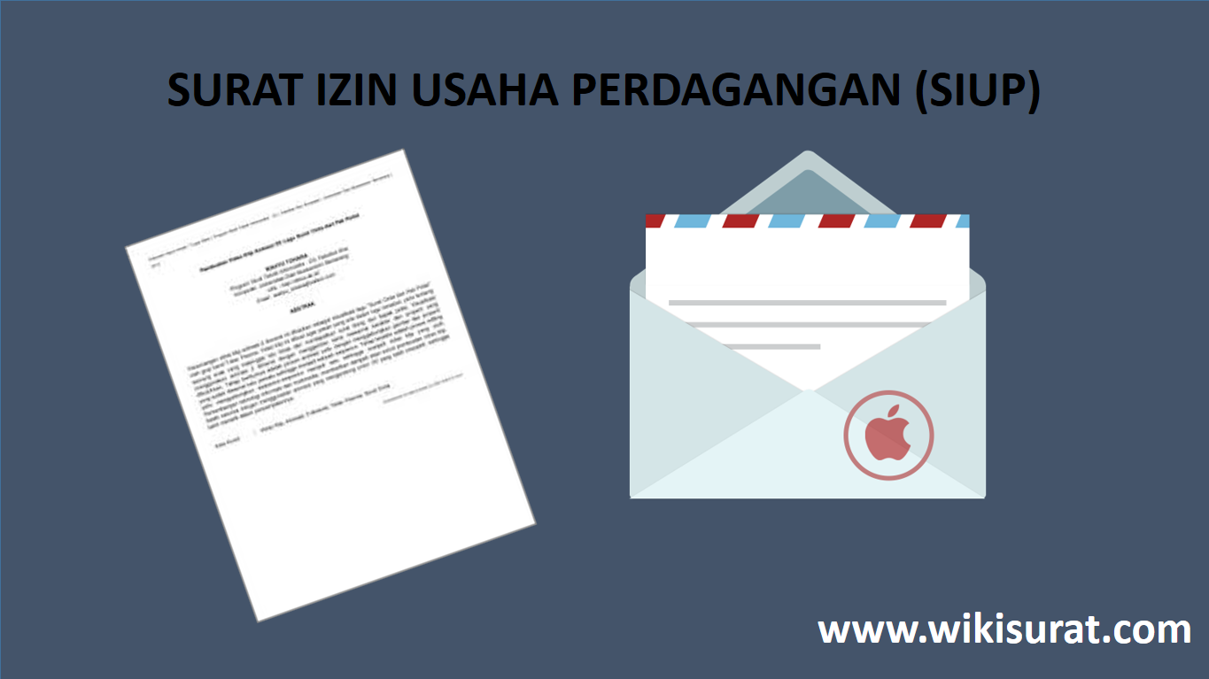Contoh SIUP (Surat Izin Usaha Perdagangan)