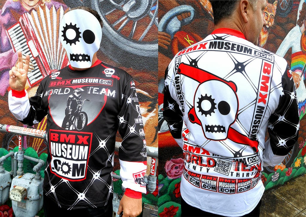 red division: BMX MUSEUM RACE JERSEYS.