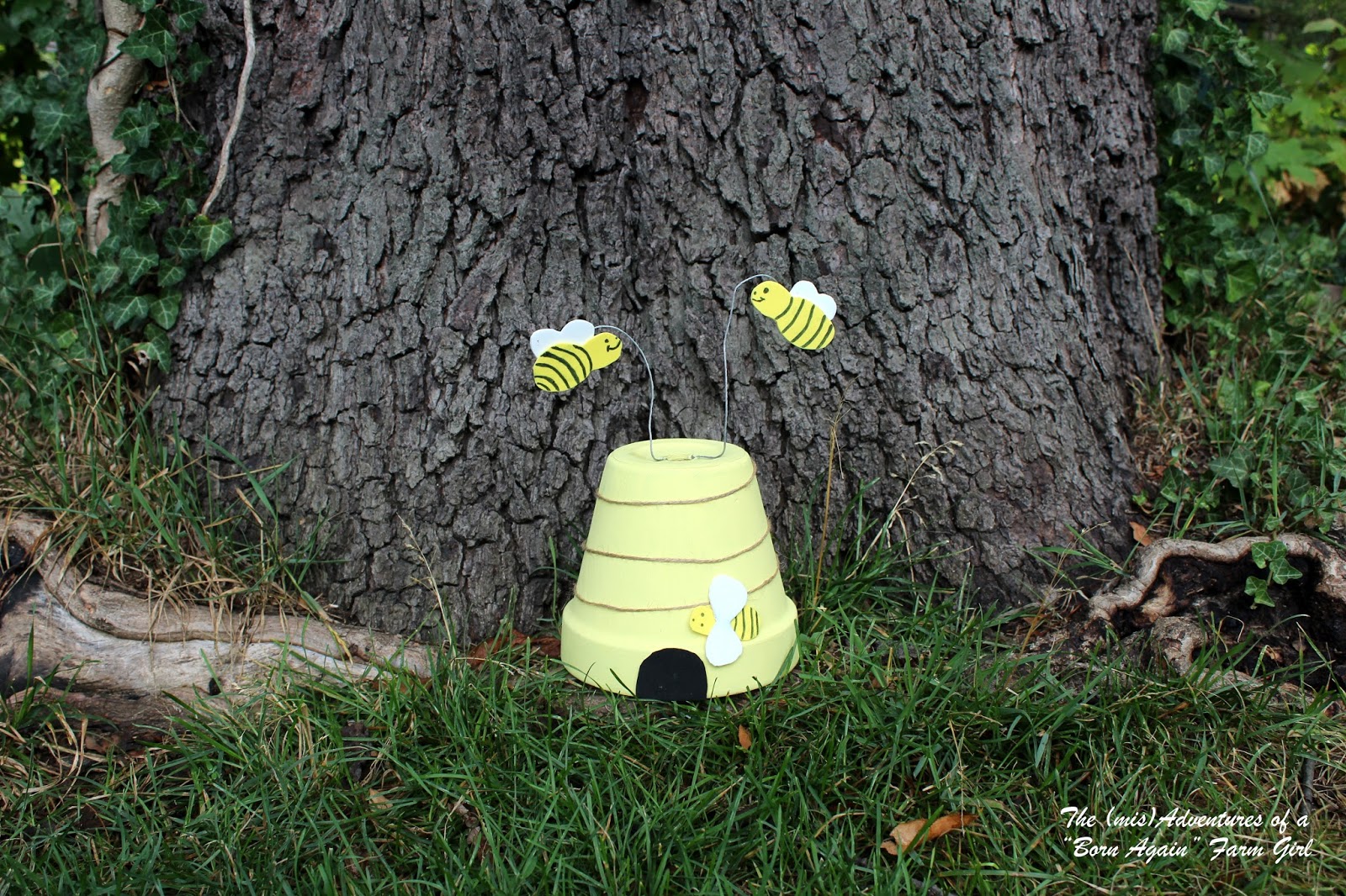 Easy DIY Beehive (with Bees!) - The (mis)Adventures of a Homesteadin' Mama