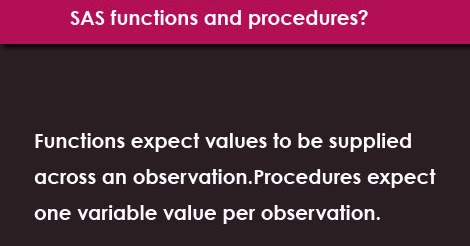 Clinnovo News: What is the difference between SAS functions and ...