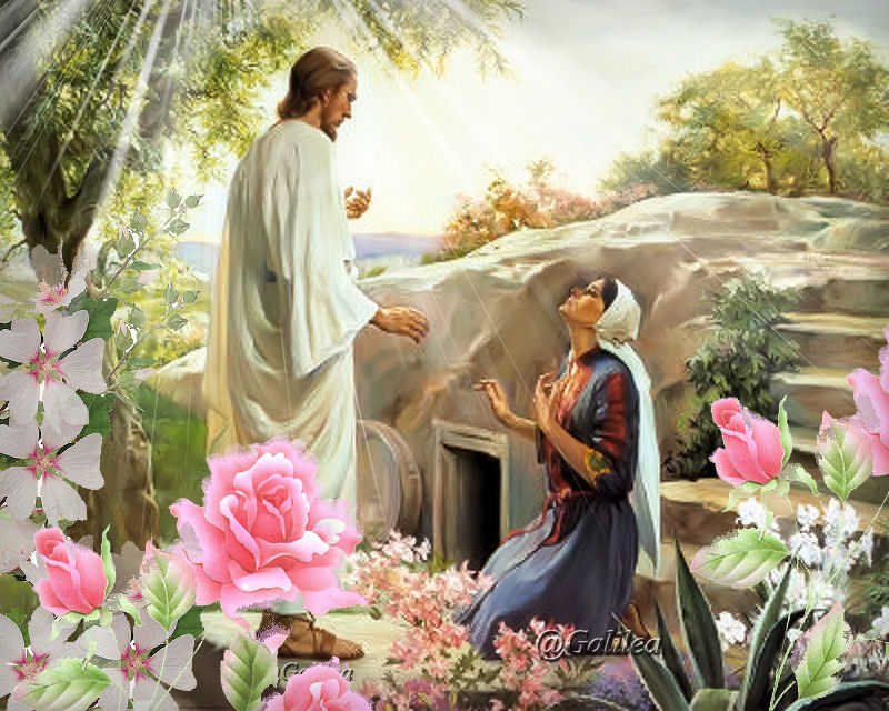 Imágenes religiosas de Galilea: Jesús y María Magdalena