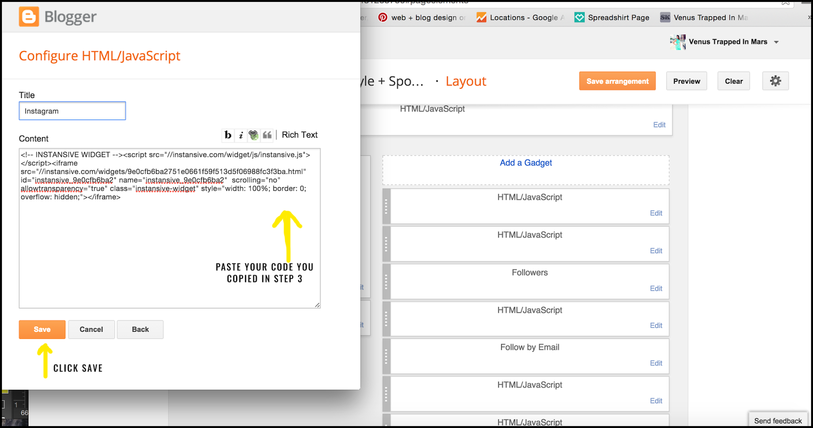 How To Add An Instagram Feed Widget To Blog That Takes You Straight to ...