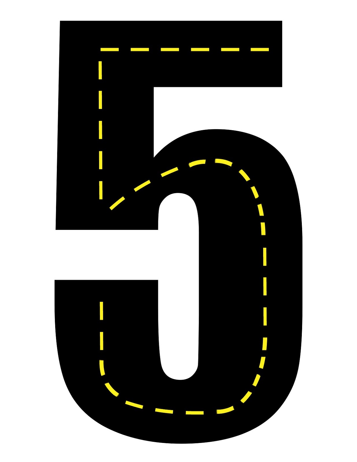 Here are the printable number roads for you, so you don't have to make ...