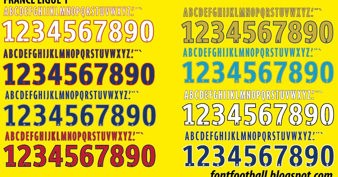 FONT FOOTBALL: Font Vector PSG (France League/LIGUE 1) 2014 2015 2016 kit