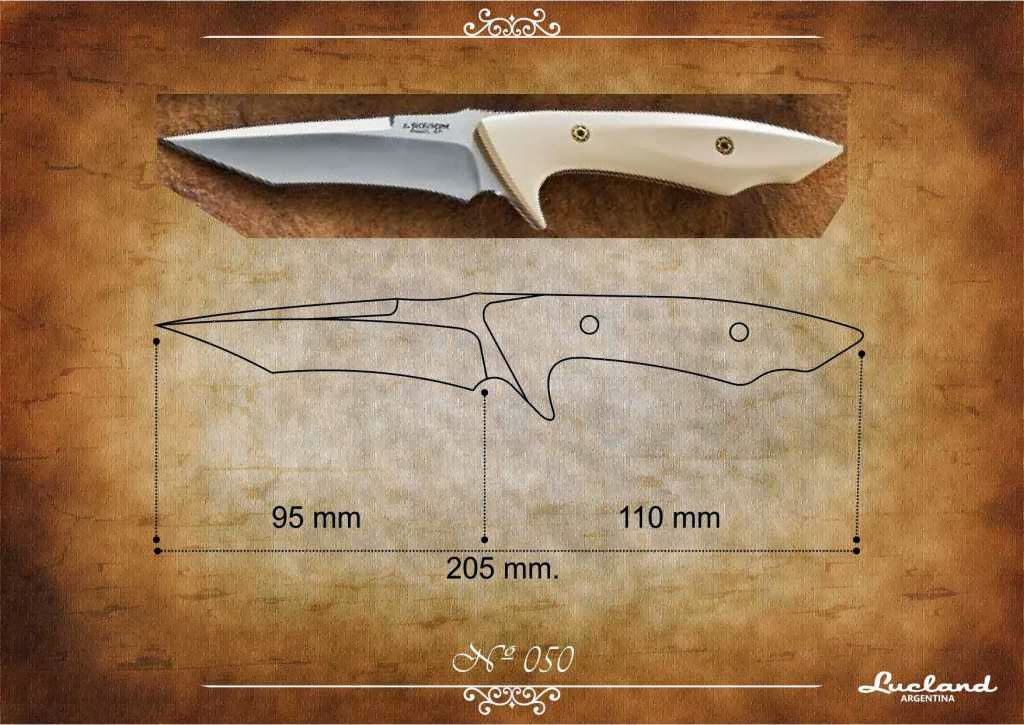facón chico: Moldes de Cuchillos