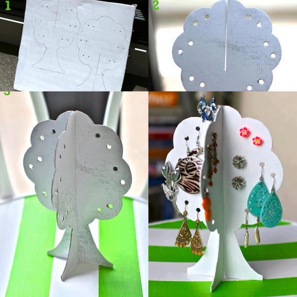 Idei Creative: Handmade earrings hanger