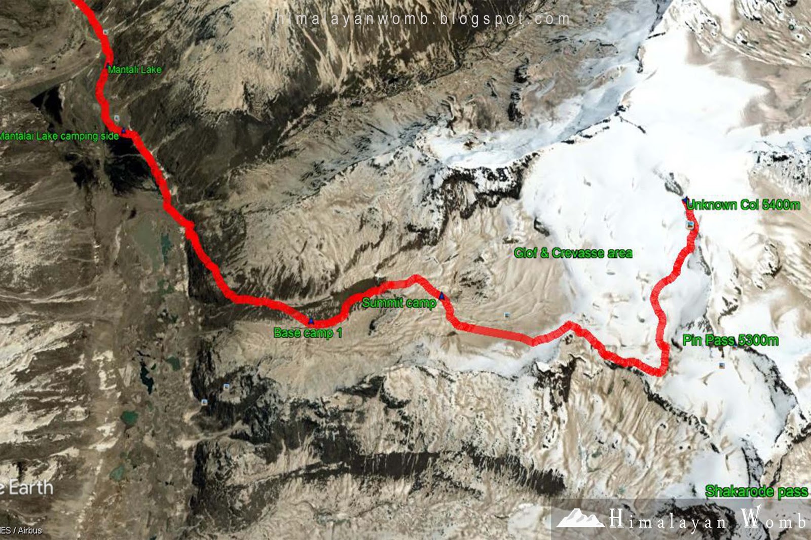 पिन पार्वती पास से अंजान कोल : मानतलाई झील-पार्वती ग्लेशियर-अंजान कोल ...