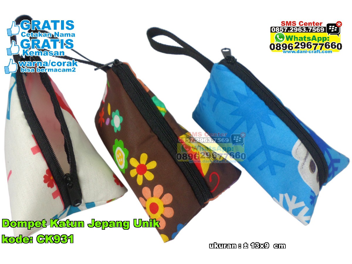 Dompet Katun Jepang Unik | Souvenir Pernikahan
