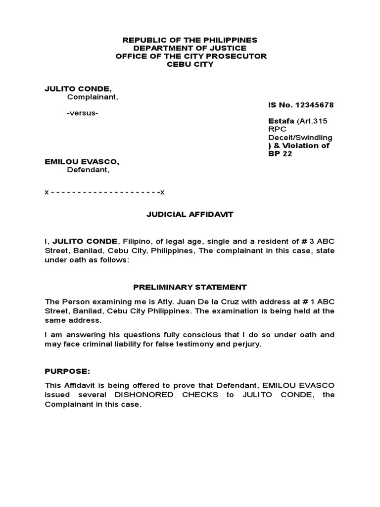 estafa case - philippin news collections