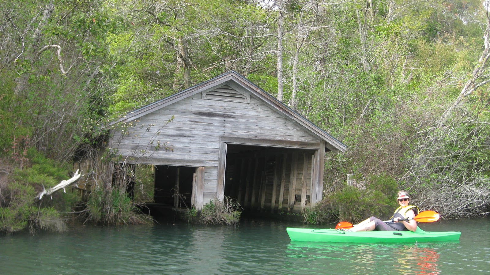 Kayak and canoe, we put in: Magnolia River, Foley, AL