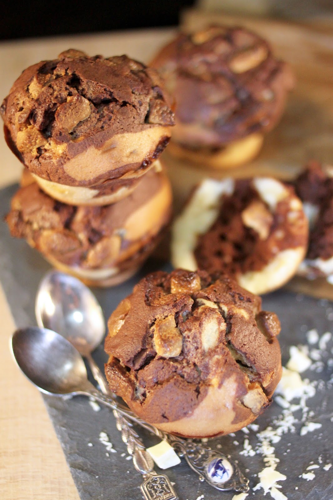 Chloé Délice: Muffins marbrés aux chunks de chocolat blanc { Battle ...