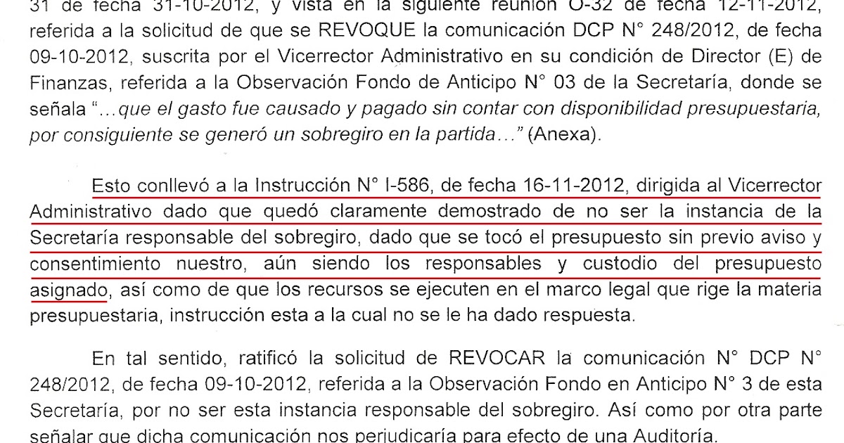 Representación del MPPEU en el Consejo Directivo de la UNA: Informe ...