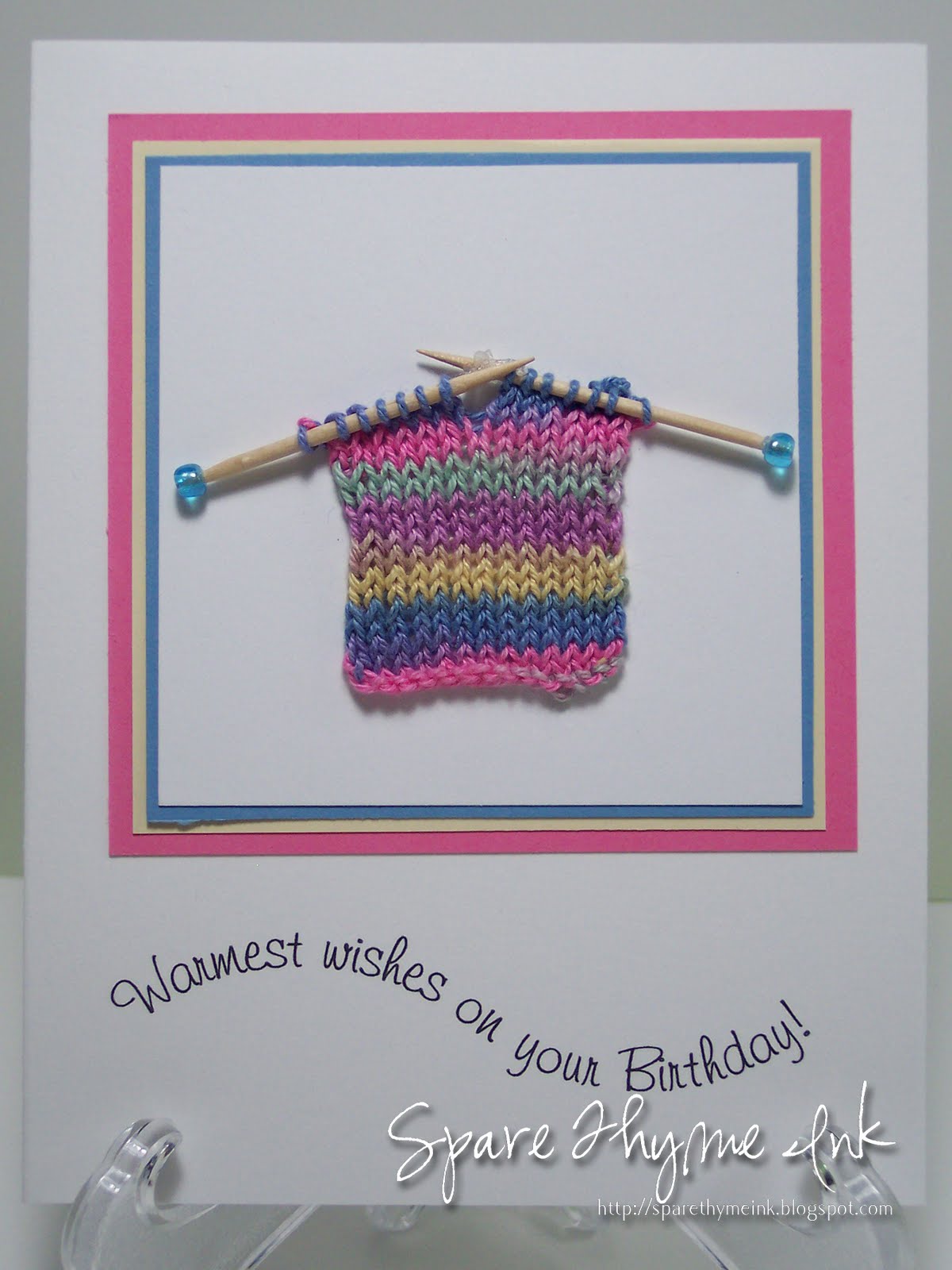 Spare Thyme Ink: Knitting Meets Paper Crafts