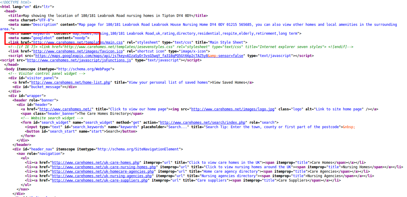 Chris Elsen's Web Development Blog: Using the noodp Meta Tag