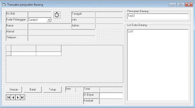 Membuat Form Transaksi Penjualan Aplikasi Kasir - TUTORIAL VB.NET DAN ...