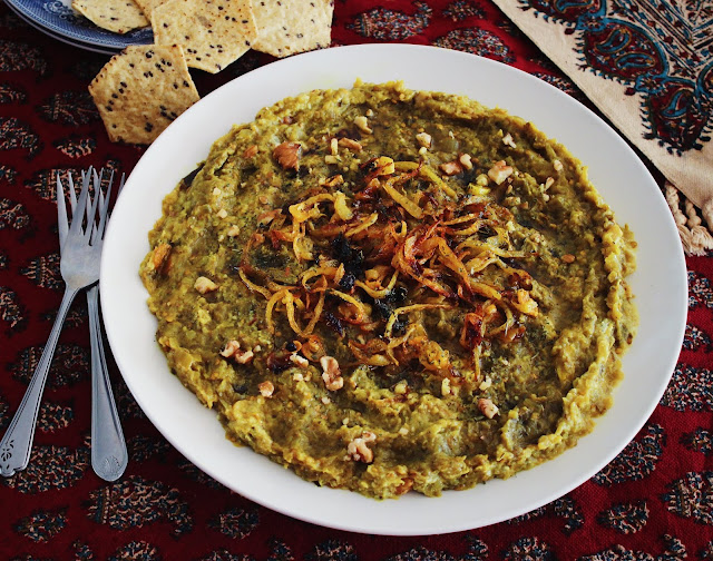Turmeric & Saffron: Kashk-e Bademjan - Persian Eggplant & Whey Dip