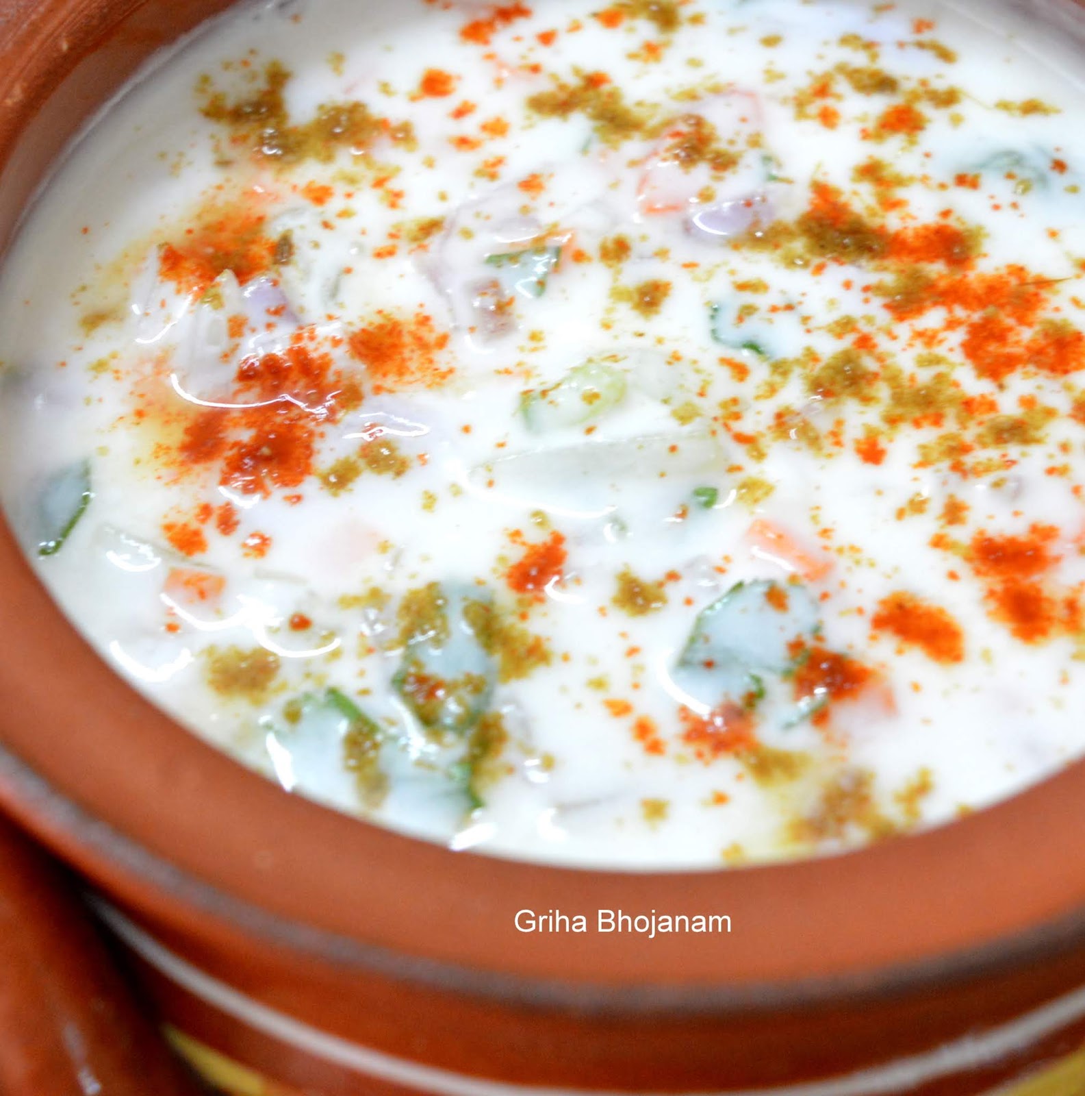 Griha Bhojanam: Mixed Vegetable Raitha