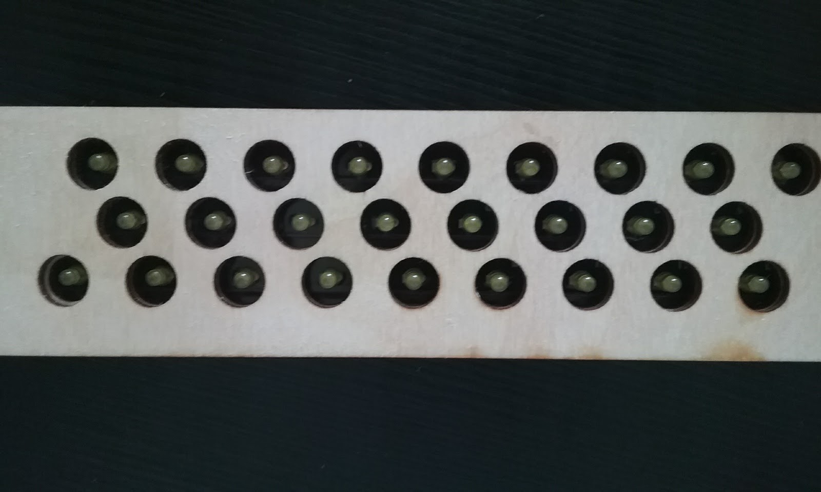 Arduino Enigma Machine Simulator : Assembling the External Lamp Field for the Arduino Enigma ...