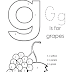 Kids Page: Alphabet Letter G lowercase Coloring Pages