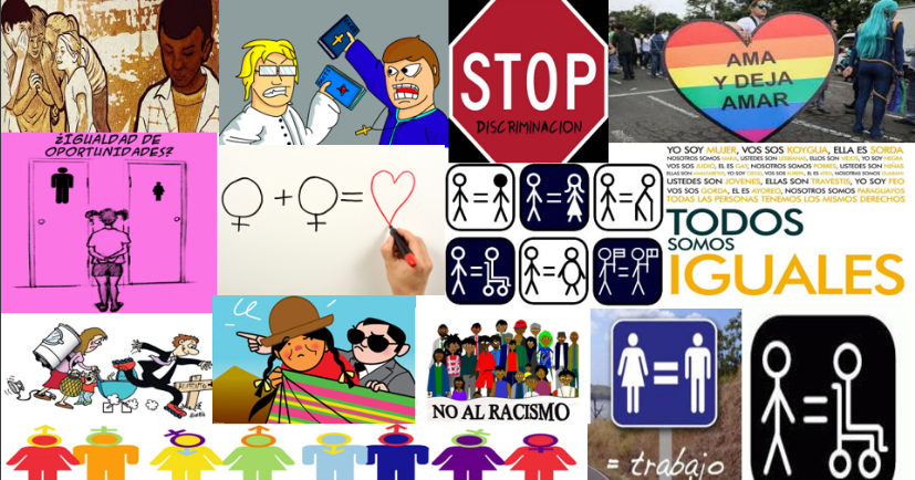 Cívica y Ética : COLLAGE DISCRIMINACIÓN