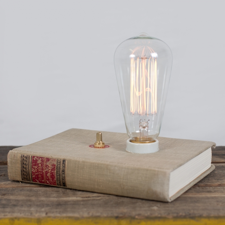 The Centered Librarian: Reading lamps from hardback books
