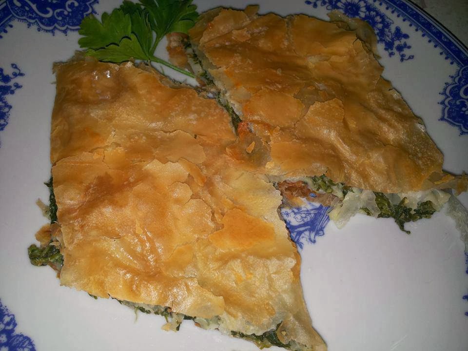 KuzhinaIme.al: Byrek me spinaq dhe gjize (Receta nga Silvana Belishaku )
