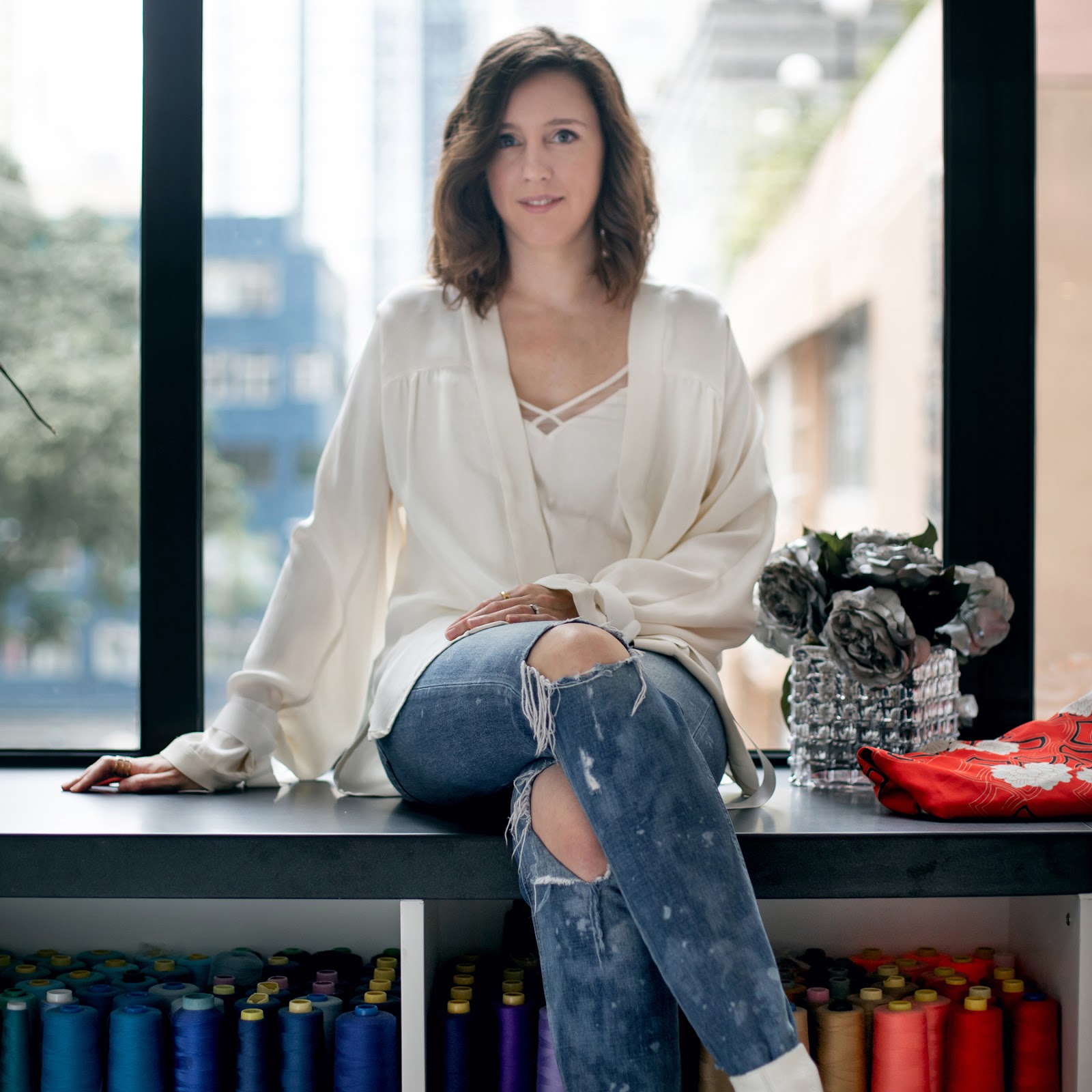 Lady in Red | Emma Wallace | BANDTEESLEATHERANDLACE