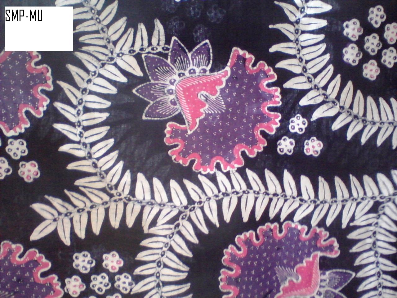 Batik Tulis halus motif bunga terompet ~ workshop batik maswita cirebon