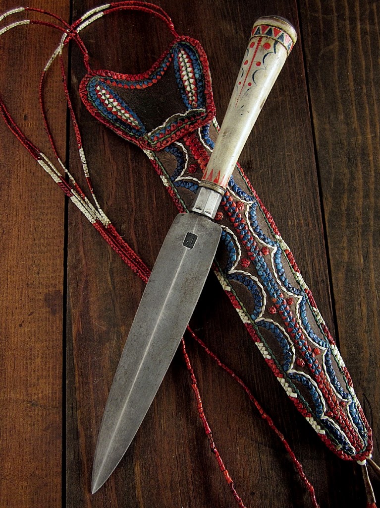 Contemporary Makers: Painted Turned Handle Dagger by Ian Pratt with ...
