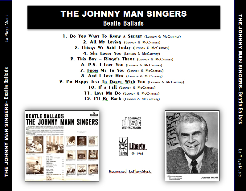 LA PLAYA BEATLES TRIBUTES & COVERS: THE JOHNNY MAN SINGERS - BEATLE ...