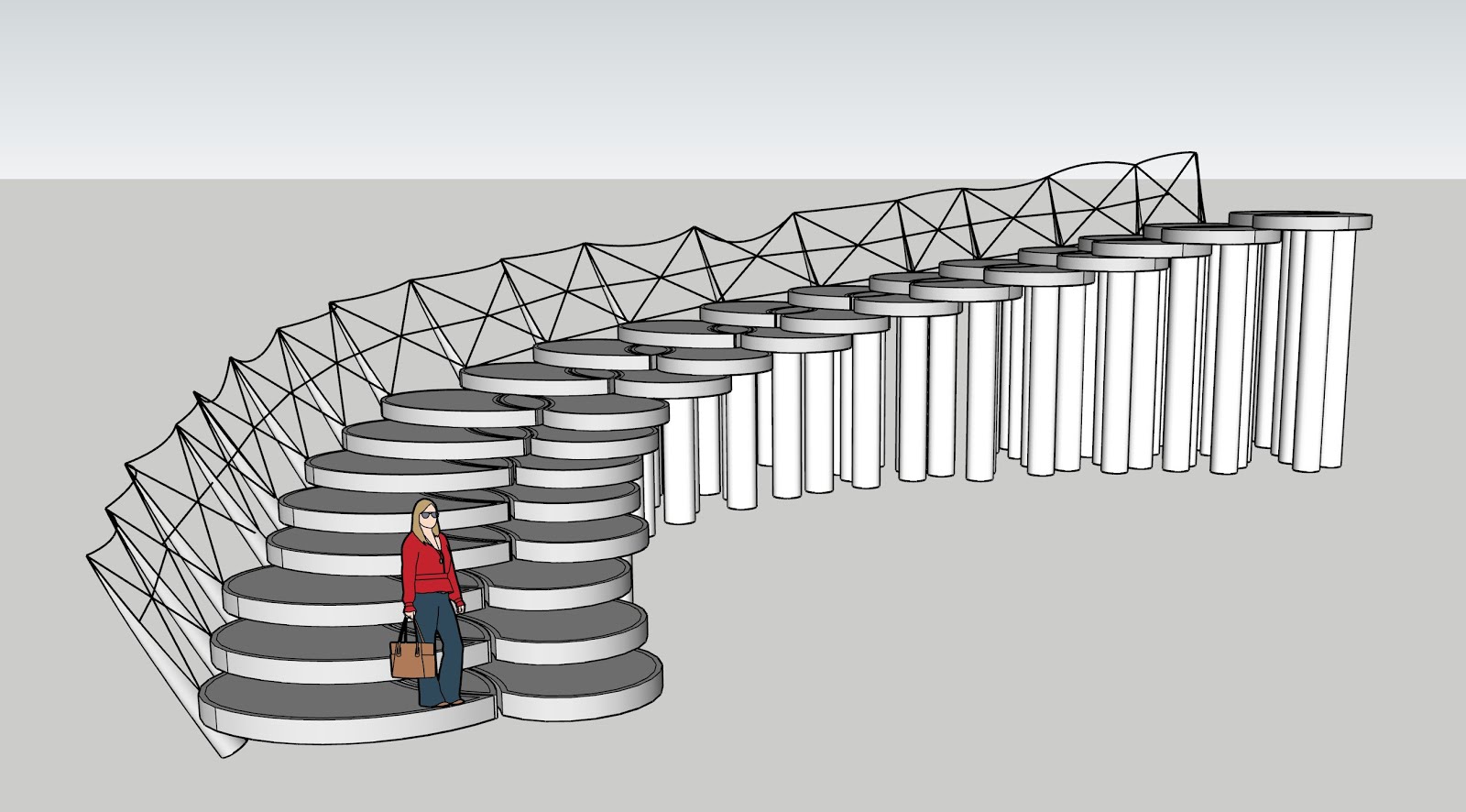 David Paul Ramos Arch1101: EXPERIMENT 1 - THE STAIR CONCEPT MODEL