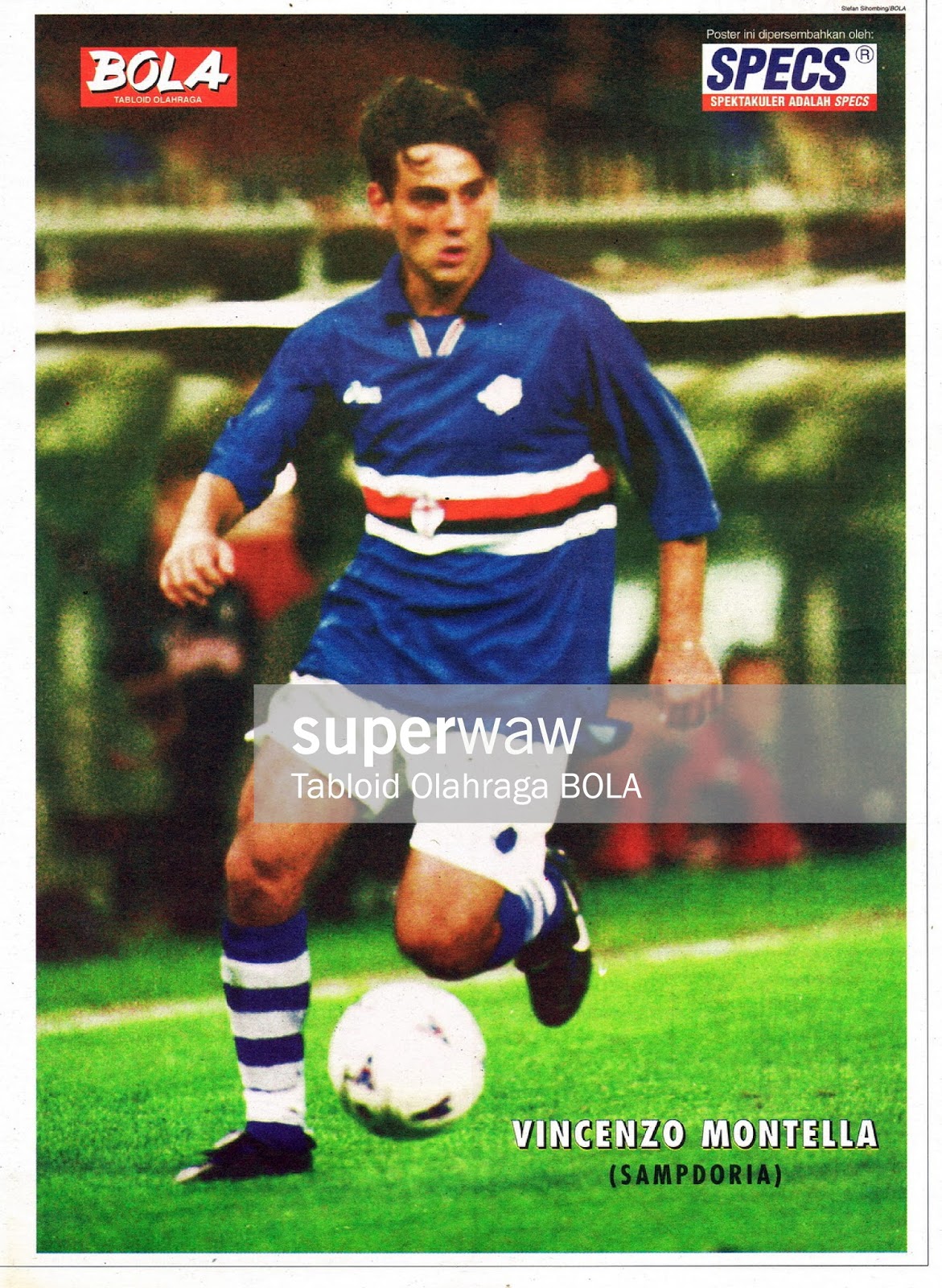 POSTER VINCENZO MONTELLA (SAMPDORIA 1997)