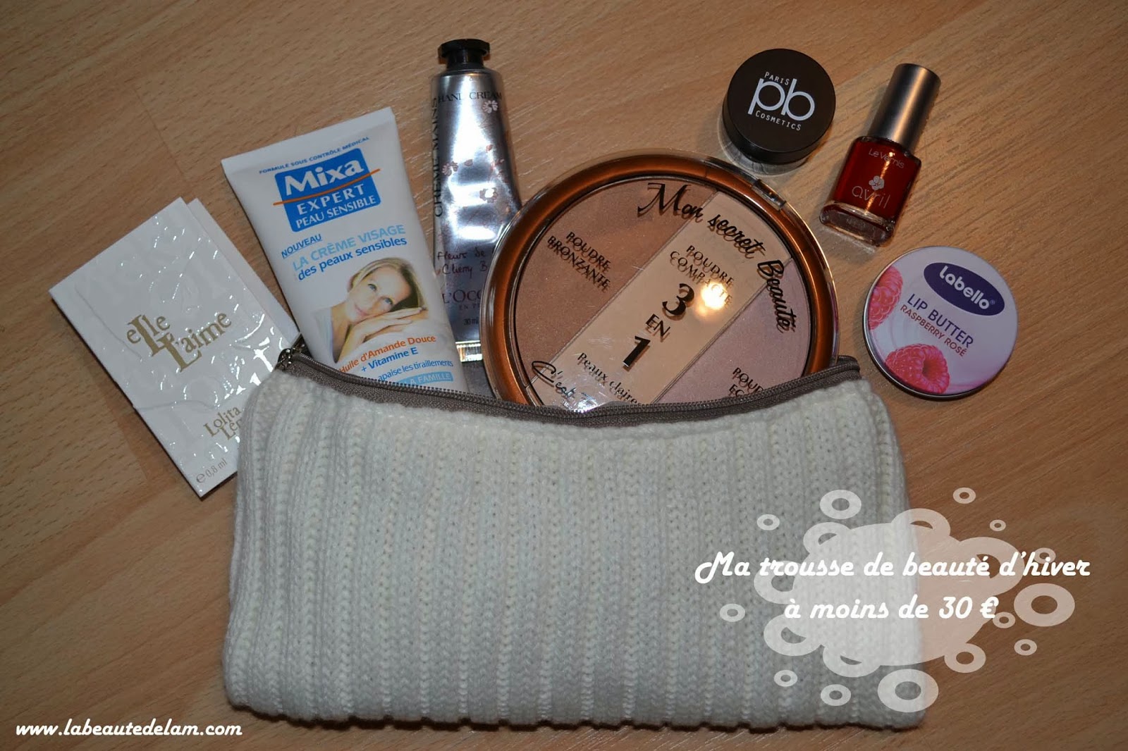 Challenge BLOG TEN : ma trousse de beauté d'hiver à moins de 30