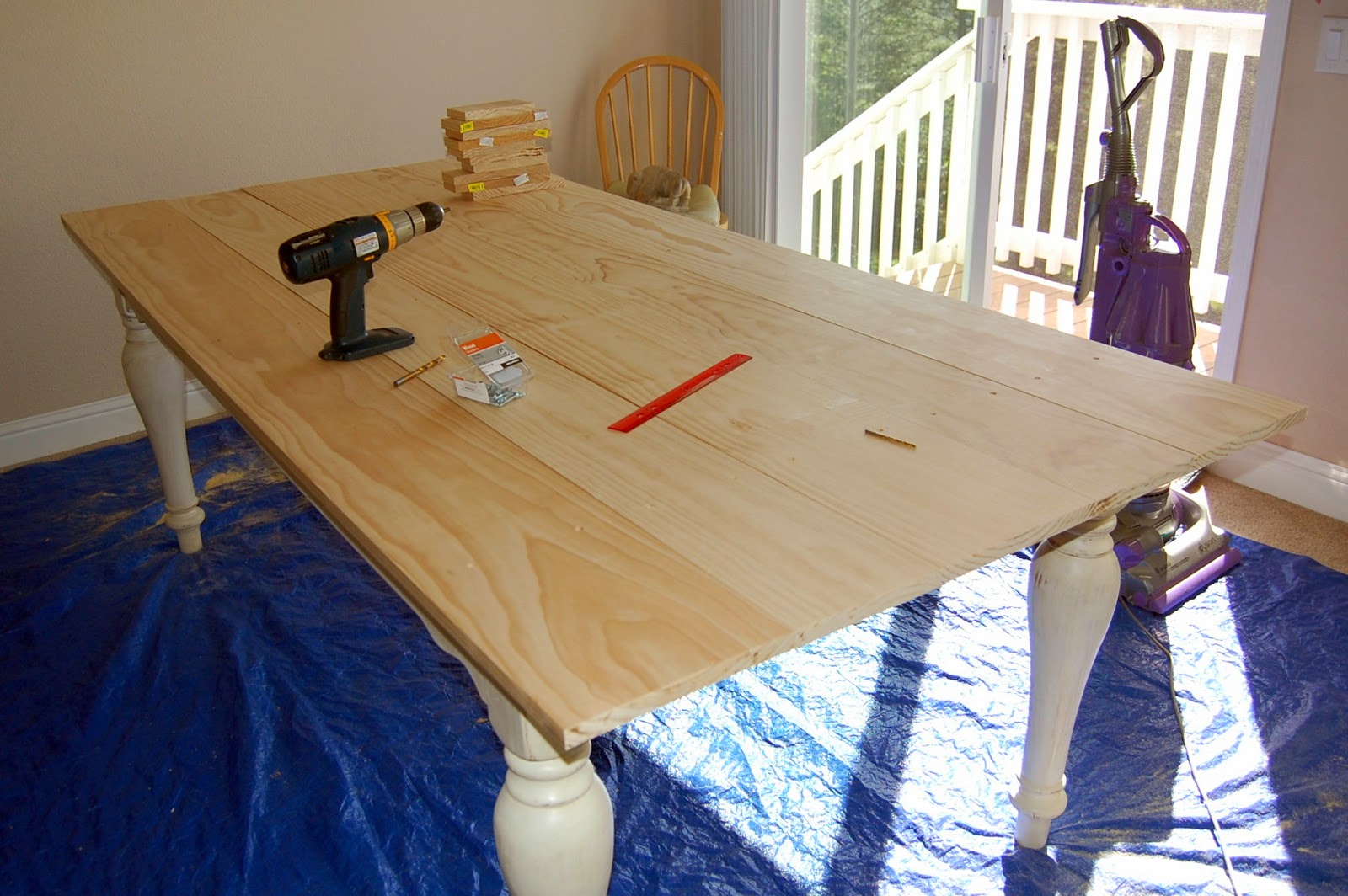 MyNeed2Craft by Terri Deavers: One Farmhouse table reno complete!!