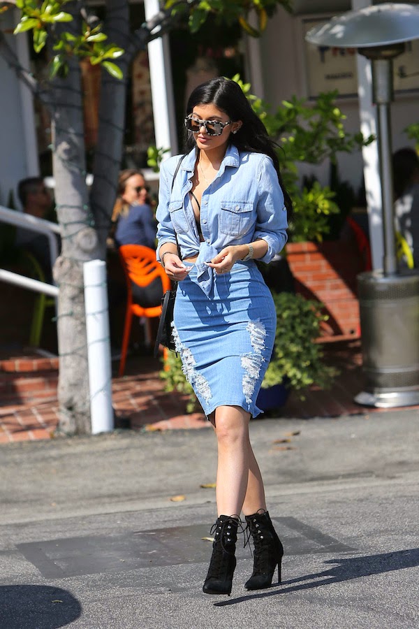 Who Wears What N Where: Kylie Jenner Rocks Denim on Denim