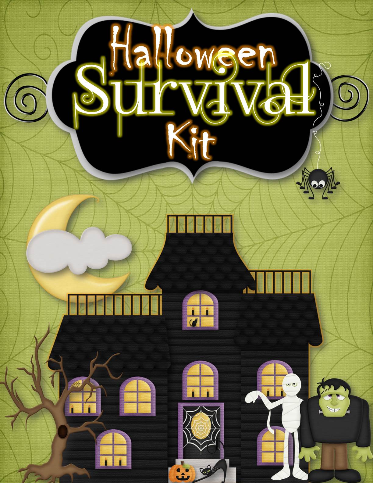 Digital Scrapbooking Made Easy: - Halloween Survival Kit